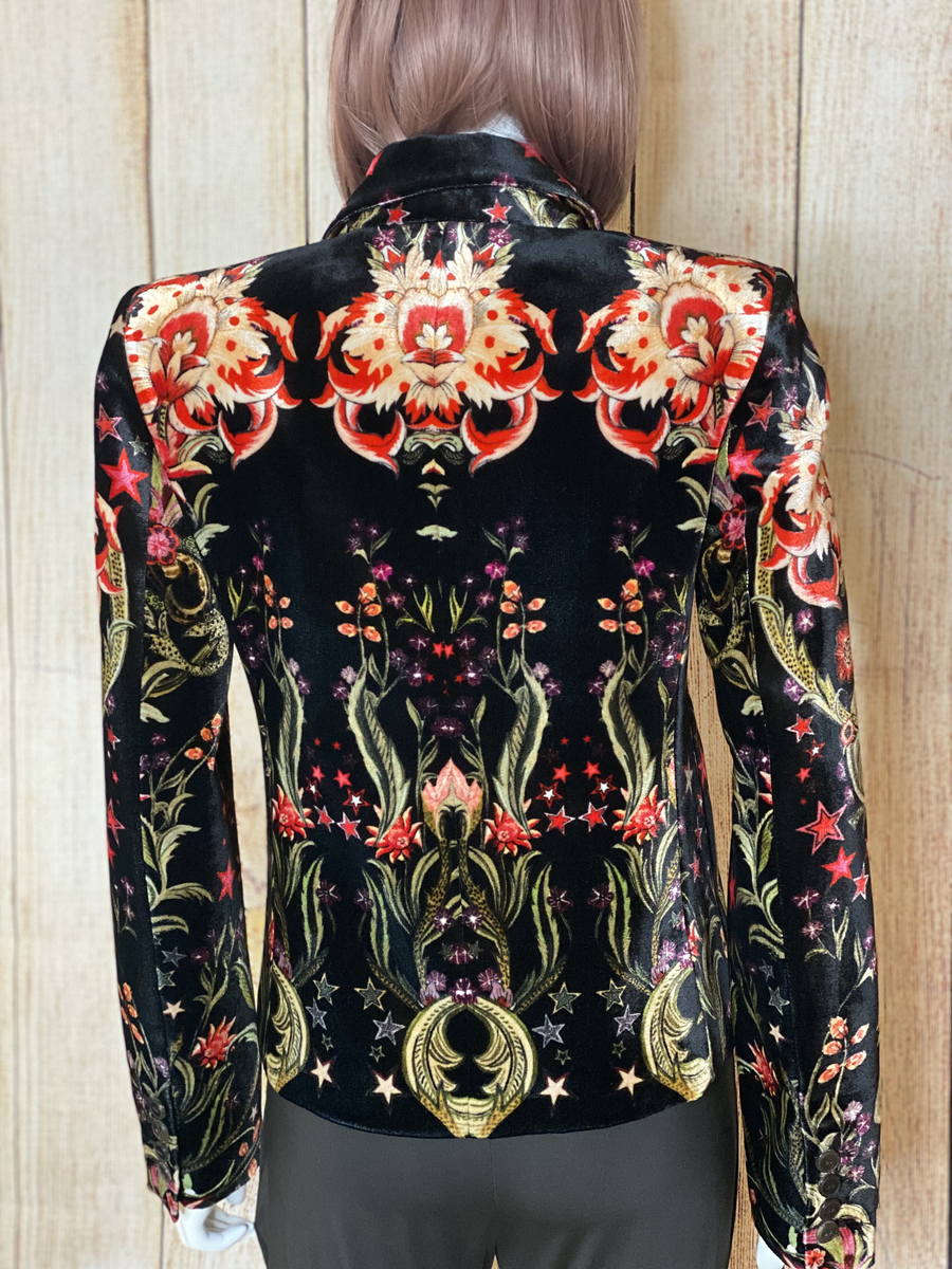 Velvet Floral Blazer – Club Tai Tai